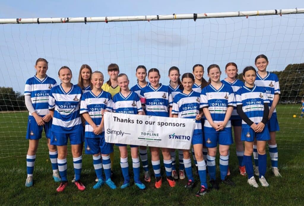 Club Doncaster Under 16’s girls' football team | Topline Pest Control